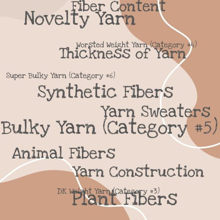 Types of Yarn Sweaters