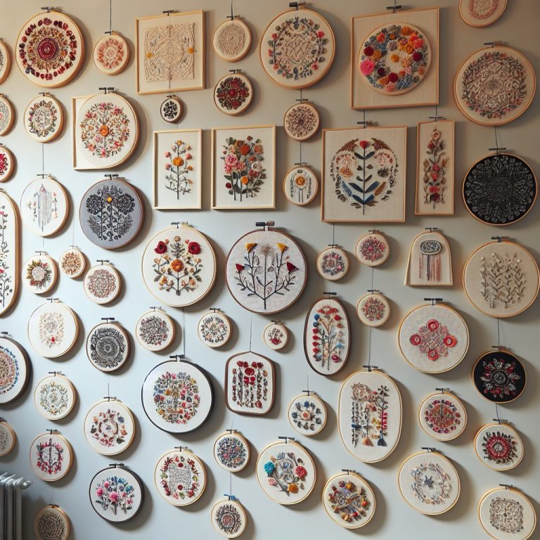 How to Display Embroidery Hoops: Creative Ideas for Your Home Decor